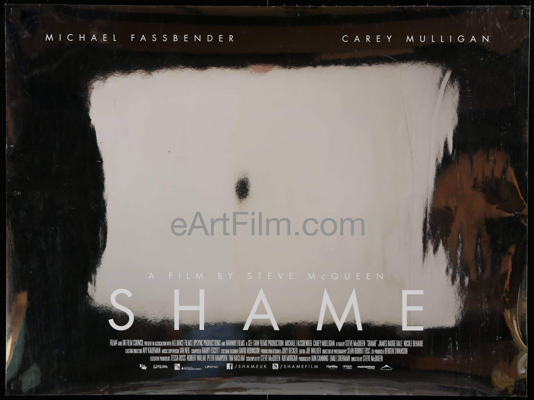 Shame 2011 30x40 NC-17 British Quad Crown Foil Michael Fassbender ...