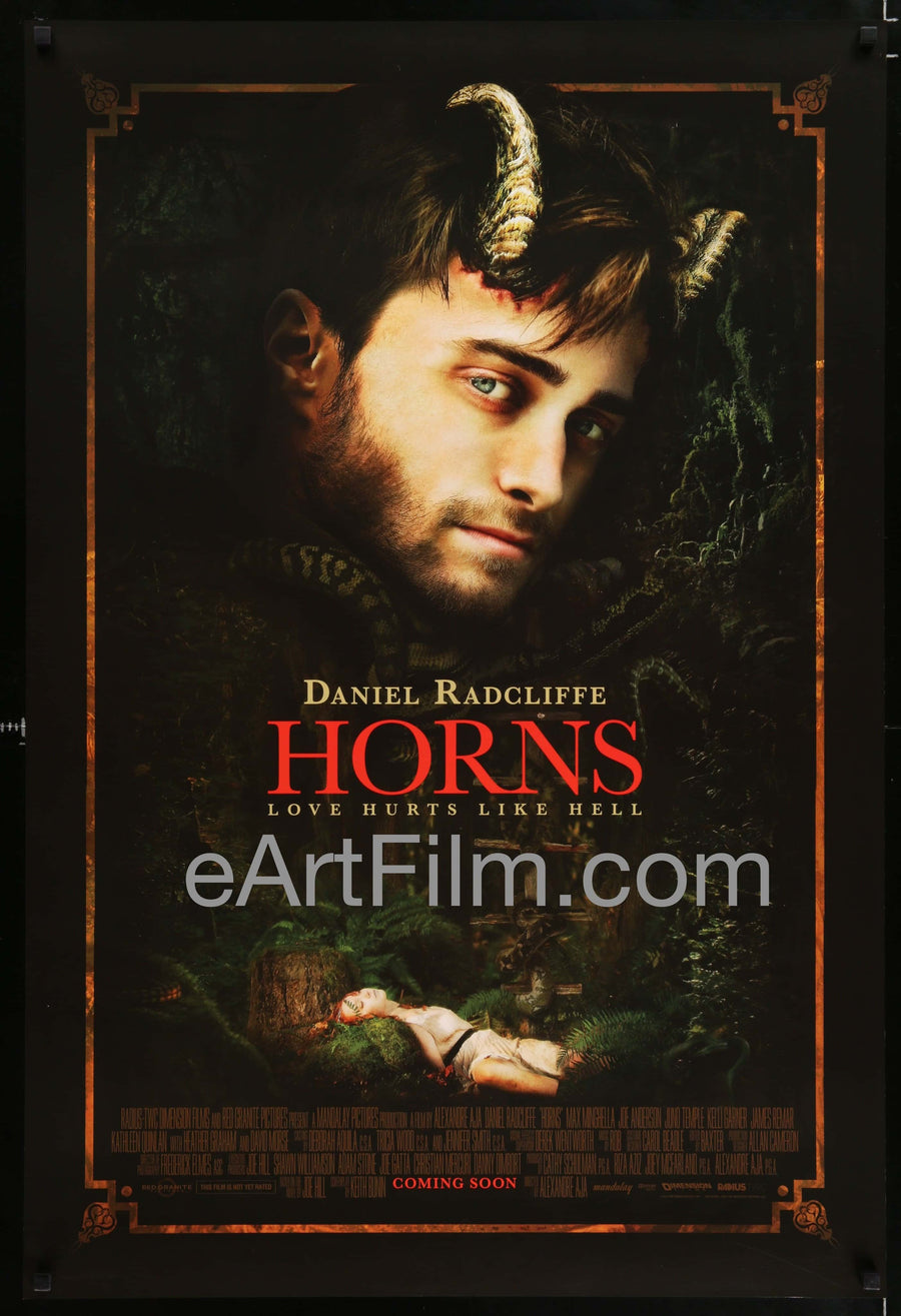 Horns Daniel Radcliffe Horror Poster - 27x40 Original US One Sheet ...