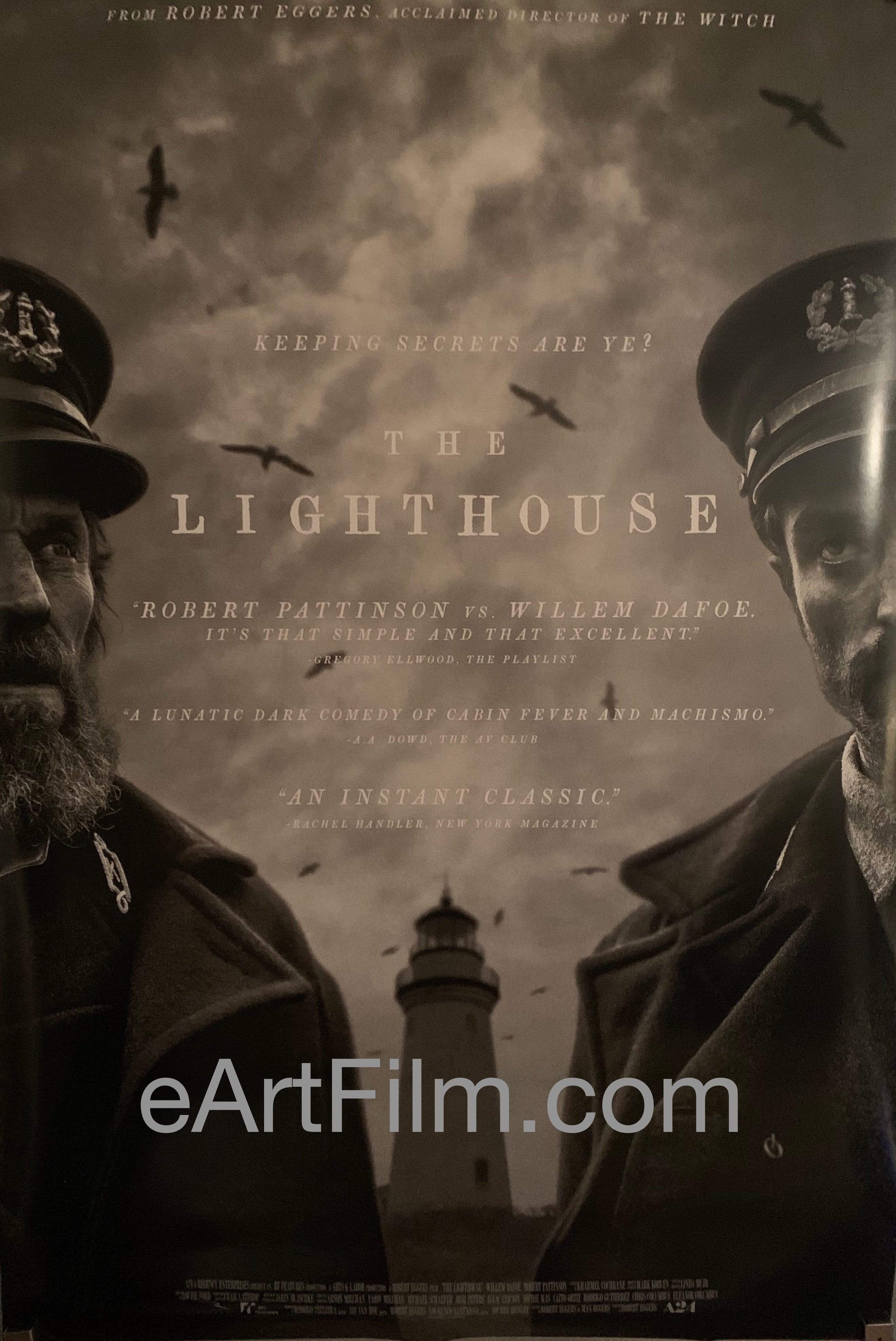 Lighthouse original movie poster Pattinson Dafoe horror 2019 27x40 DS ...