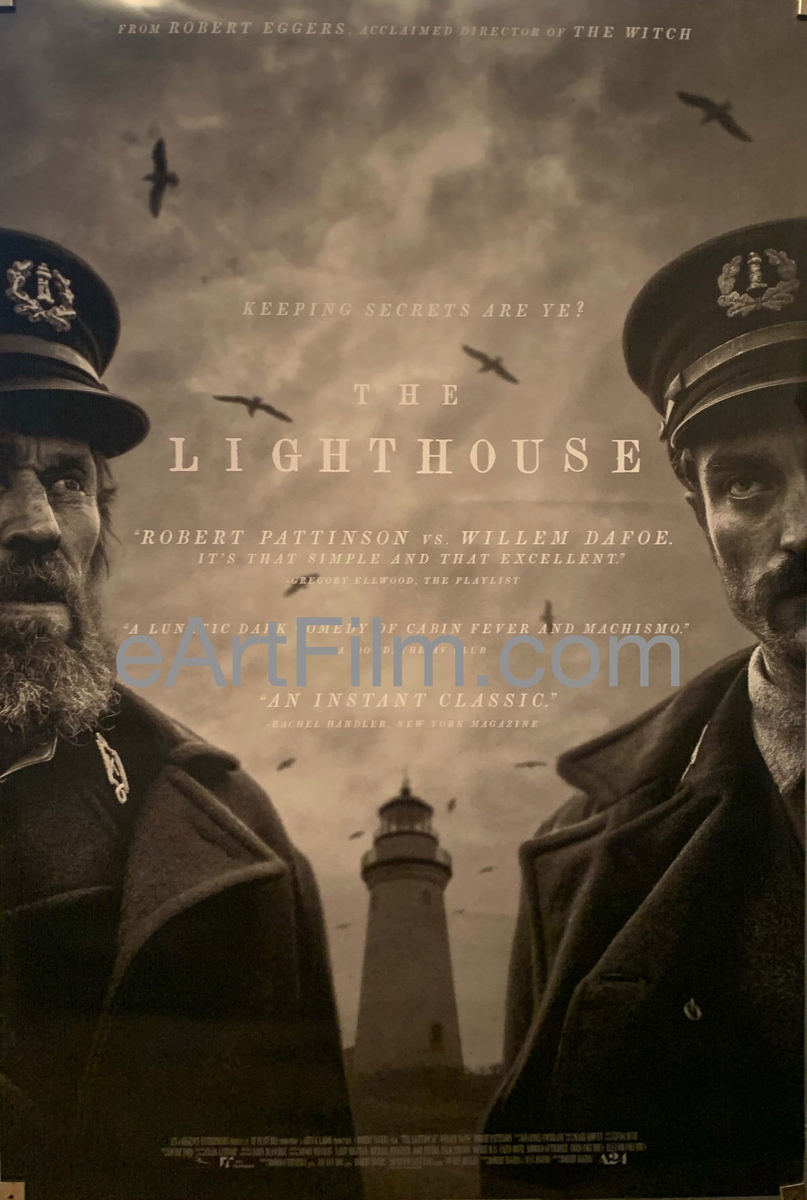 Lighthouse, The original movie poster Pattinson Dafoe horror 2019 27x4 ...
