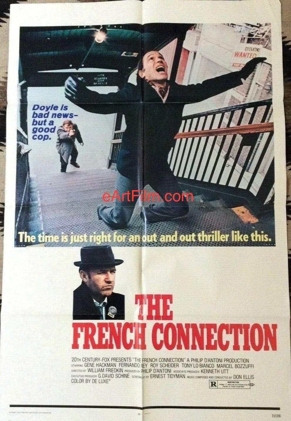 French Connection Original Movie Poster 1971 27x41 – eArtFilm.com