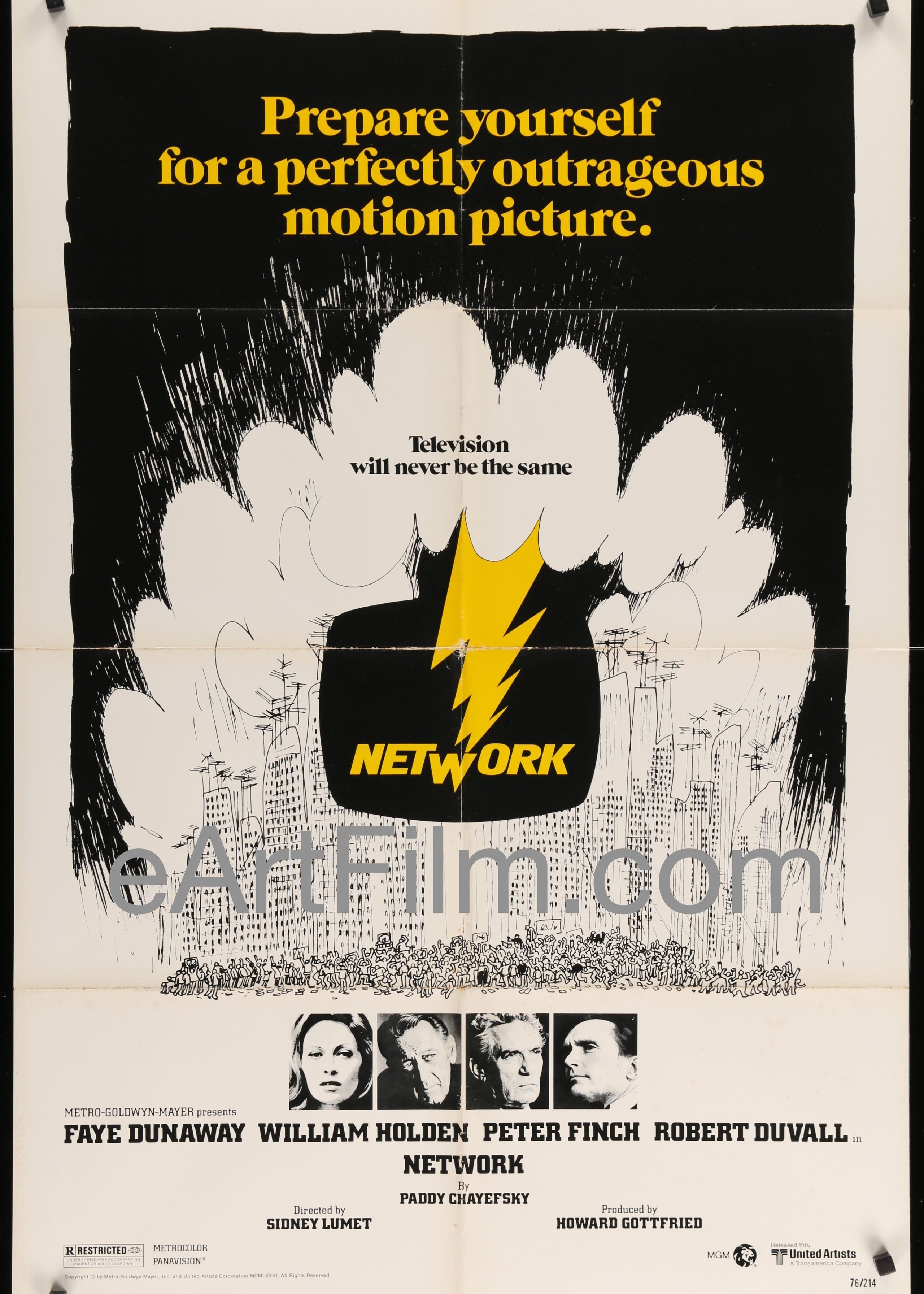 Network 1976 27x41 Original U.S One Sheet Movie Poster – eArtFilm.com