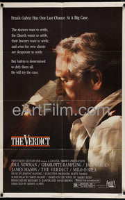 Verdict, The 1982 27x41 Original Vintage Movie Poster Paul Newman ...